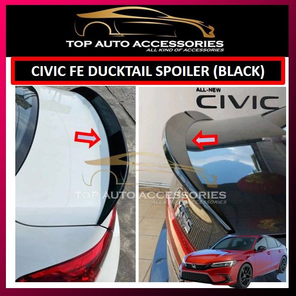 HONDA CIVIC FE 2022 DUCKTAIL SPOILER / RS DUCKTAIL SPOILER / REAR ...