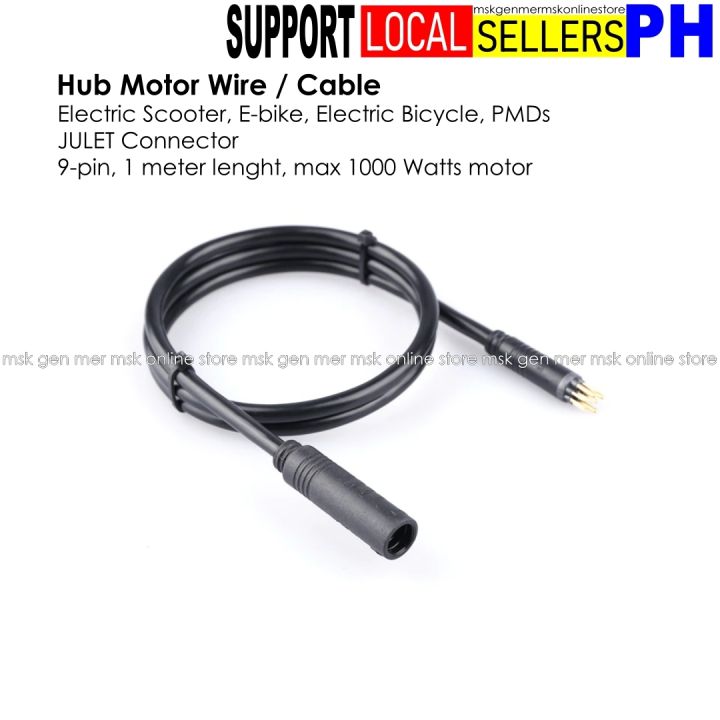 Hub Motor Cable Wire for Electric Scooter or Ebike Julet Connector 9 ...