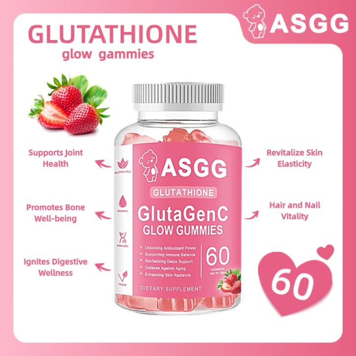ASGG Glutathione Collagen Gummies Apple Coder Vinegar Gummies Anti ...