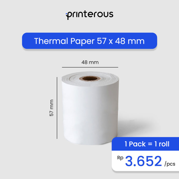 Kertas Struk / Thermal Paper / EDC - 57mm x 48mm ( isi 1 roll ...