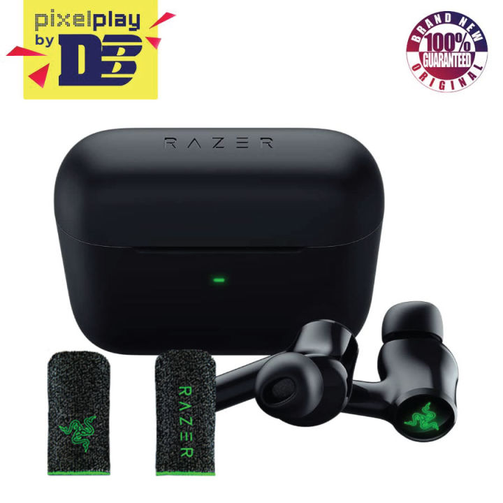 Razer Hammerhead True Wireless Earbuds 2021 (Black) + Razer Gaming Non ...