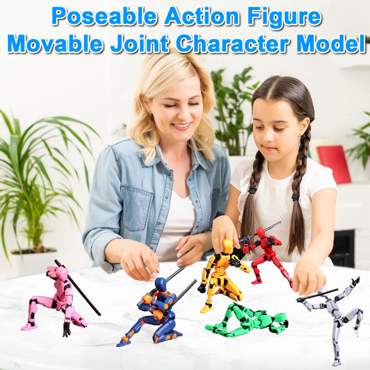 Movable Robot Model Multi-jointed Movable Robot Action Figure Set ...