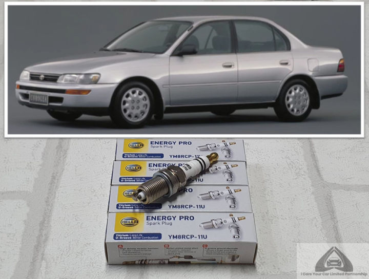 หัวเทียน Toyota Corolla AE100 / AE101 โฉมสามห่วง ( 1991 - 1996 ) ชุด 4 ...