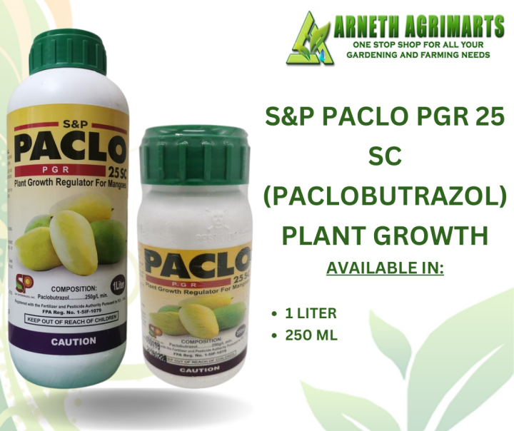 S&P PACLO PGR 25 SC (PACLOBUTRAZOL) PLANT GROWTH (Same as Cultar, Super ...