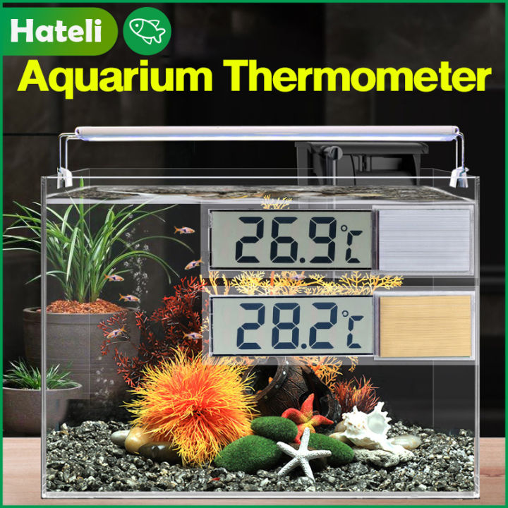 HATELI Aquarium Temperature Gauge Digital Touch ScreenFish ...