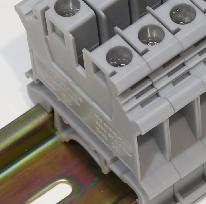 10-pcs 6mm2 Terminal Blocks Din Rail Mount 800V/57A + FREE 1pc end ...