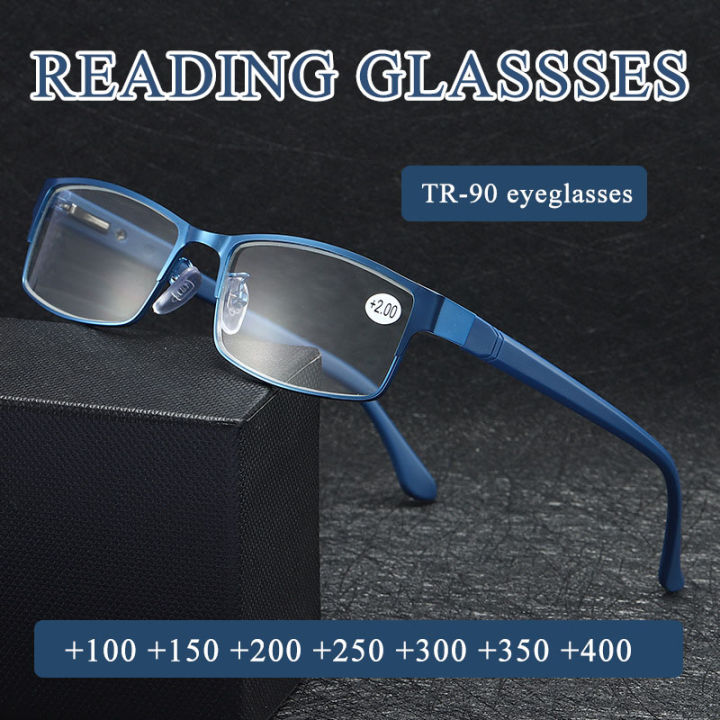 New Presbyopia Glasses For Men Business Metal Frame Presbyopia Glasses ...
