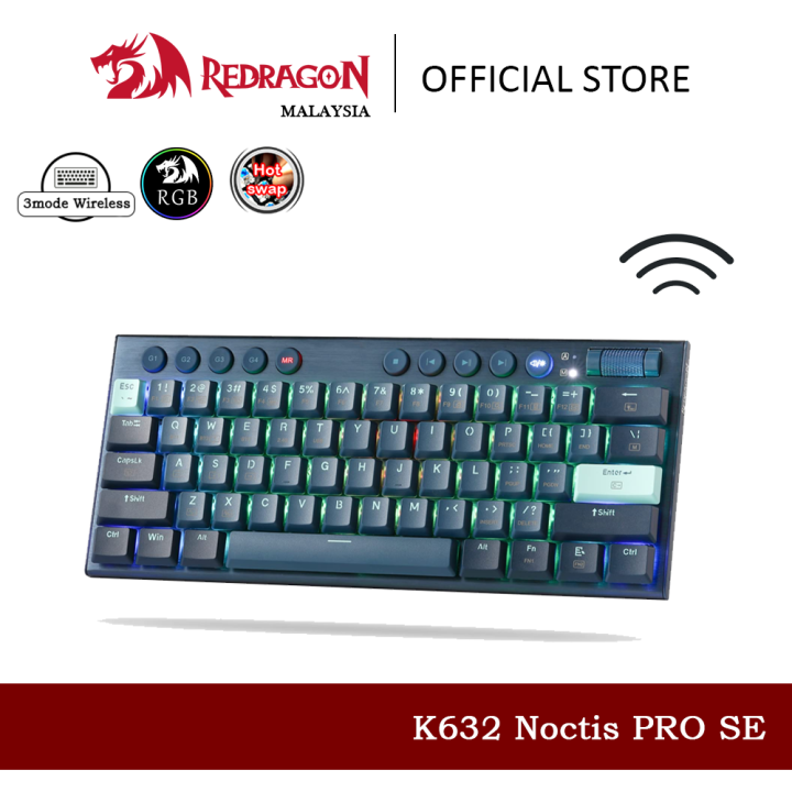 REDRAGON K632 Pro SE Noctis PRO Wireless Low Profile Mechanical Keyboard | Lazada