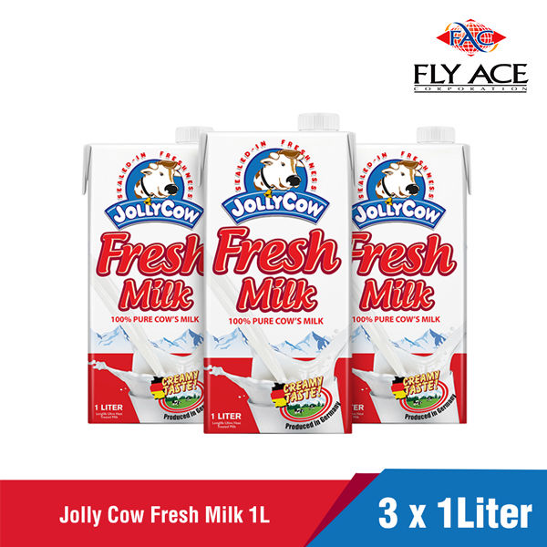 Jolly Cow Pure Fresh Milk 1L x 3 | Lazada PH