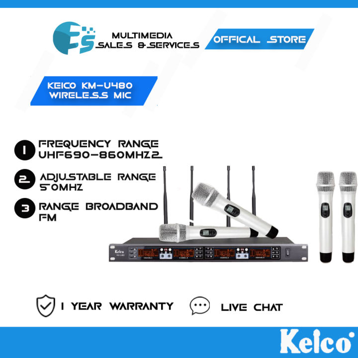 KEICO PROFESSIONAL WIRELESS MICROPHONE SERIES KM-U480 | Lazada