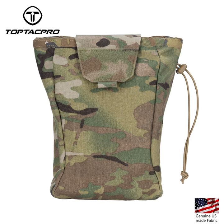 TOPTACPRO Tactical Drop Pouch Dump Pouch MOLLE Foldable Recycling Bag ...