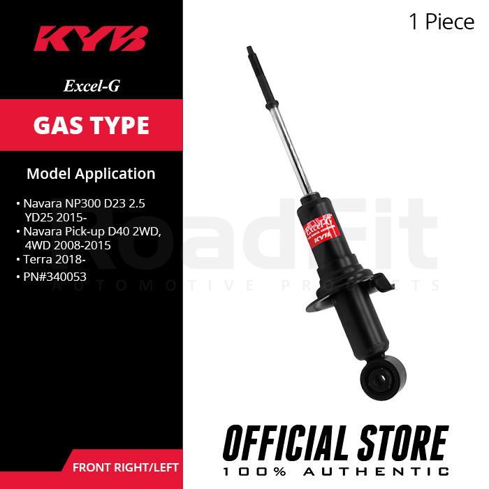 Roadfit KYB Excel-G Gas Shock Absorbers for Nissan Navara NP300 D23 2.5 ...