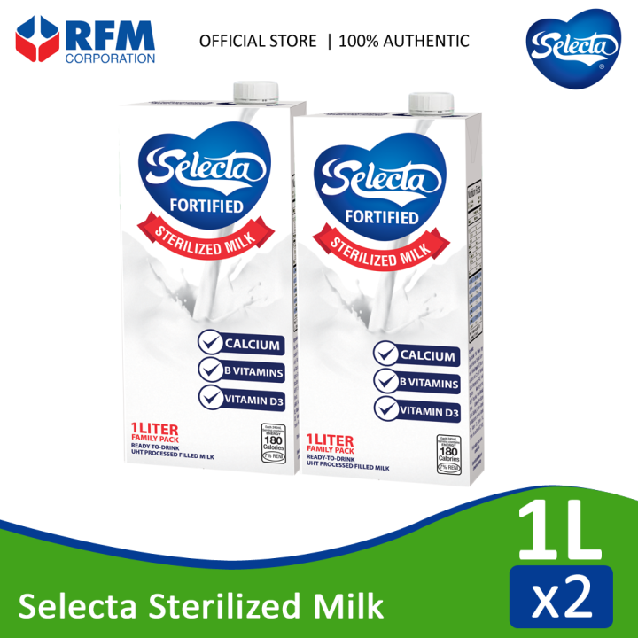 Selecta Sterilized Milk 1 Liter - Set of 2s | Lazada PH