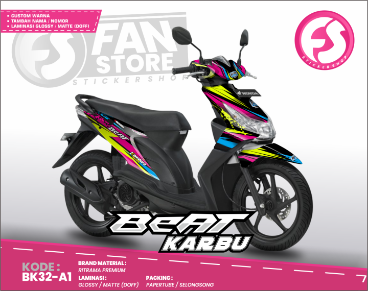 Sticker Decal Beat Karbu Full Body Kuning Kombinasi - Stiker Decal ...