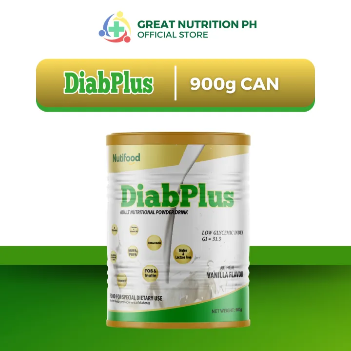 DiabPlus Plant-Based Adult Nutritional Powder Drink 900g | Lazada PH