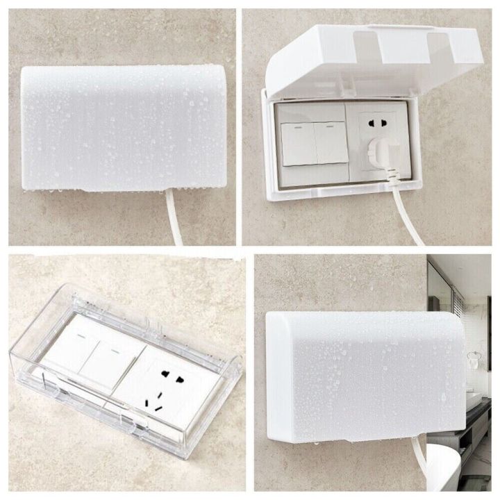 Waterproof 86 Type Double Socket Protector Electric Plug Cover Safety ...