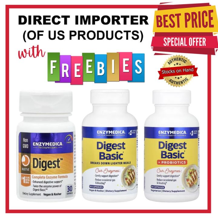 Enzymedica Digest Basic / Digest Basic + Probiotics / Digest, Complete ...
