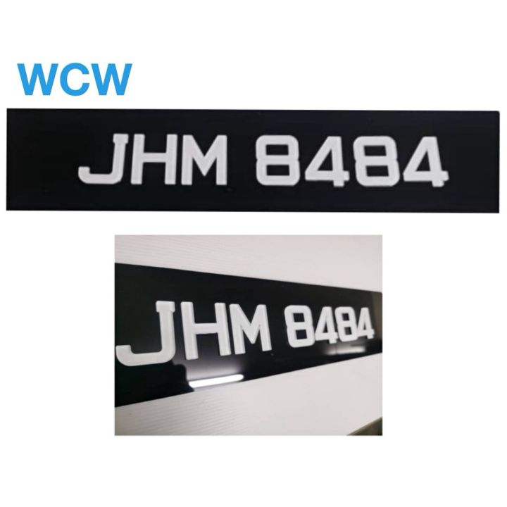 New Design!!! (Code: WCW) Nombor Kereta 3D Krystal / 3D Crystral Car ...