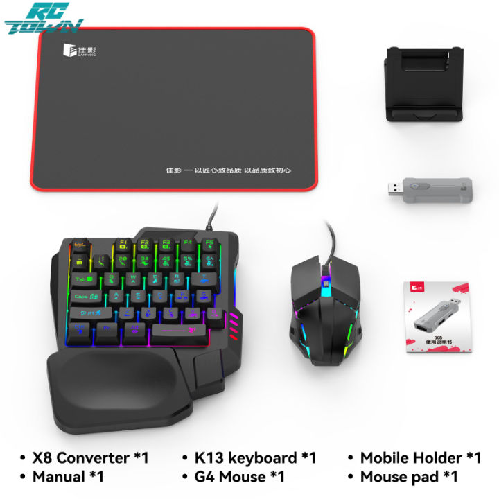 X8 Keyword Mouse Adapter Plug Play Video Games Accessories Keyboard ...