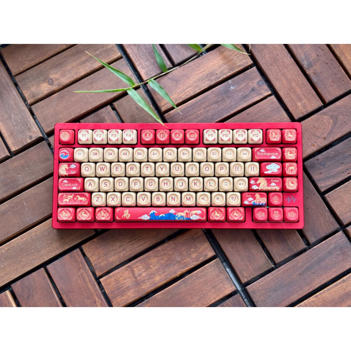 Bàn phím cơ không dây pmo wave 75 | Wave75 | Rainy75 nhôm cnc , led rgb ...