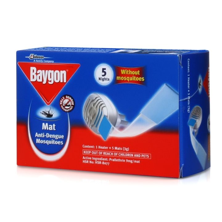 Baygon Electric Mosquito Anti-Dengue with 5 Mats | Lazada PH