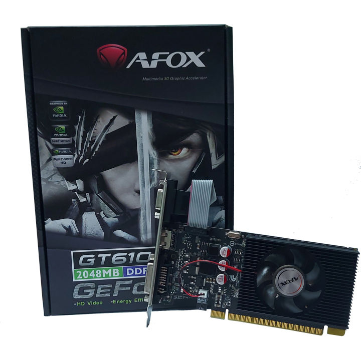 AFOX GT610 2GB DDR3 64BIT VGA/HDMI/DVI | Lazada PH