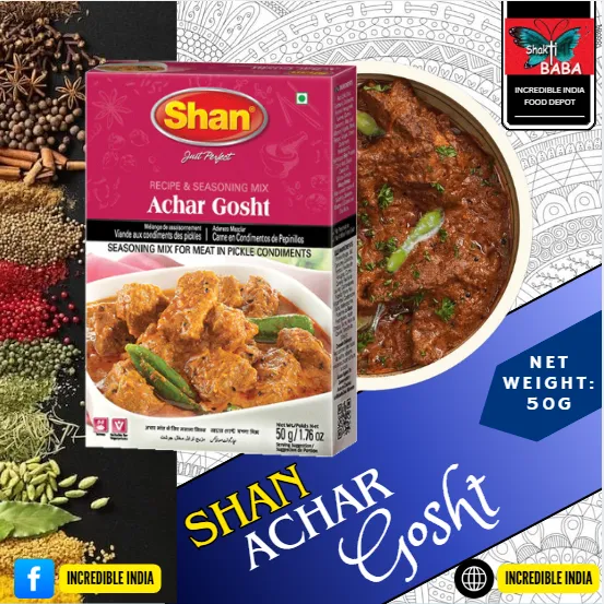Shan Achos Gosht- Seasoning Mix For Spicy Pickled Meat Curry From ...