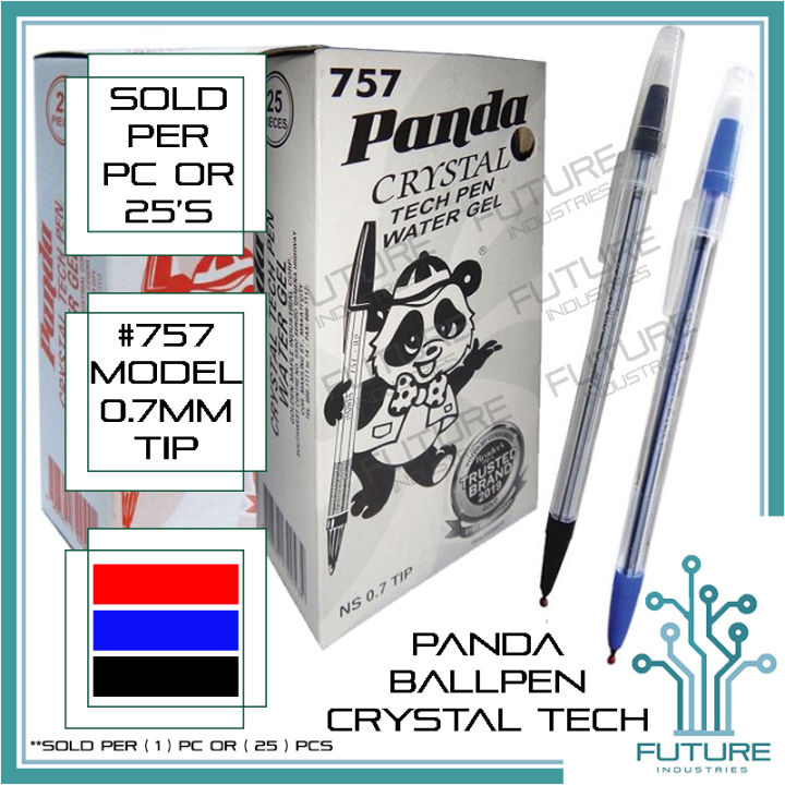 Ballpen Panda Crystal Tech Pen Water Gel Ballpens #757 Ball Pen Ball ...