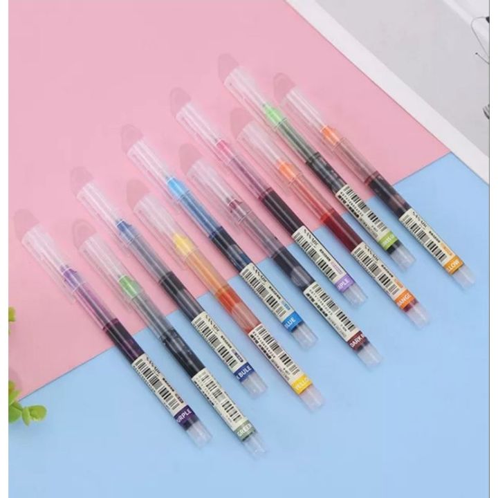 Liquid gel pen 0.5 mm colorful pens | Lazada PH