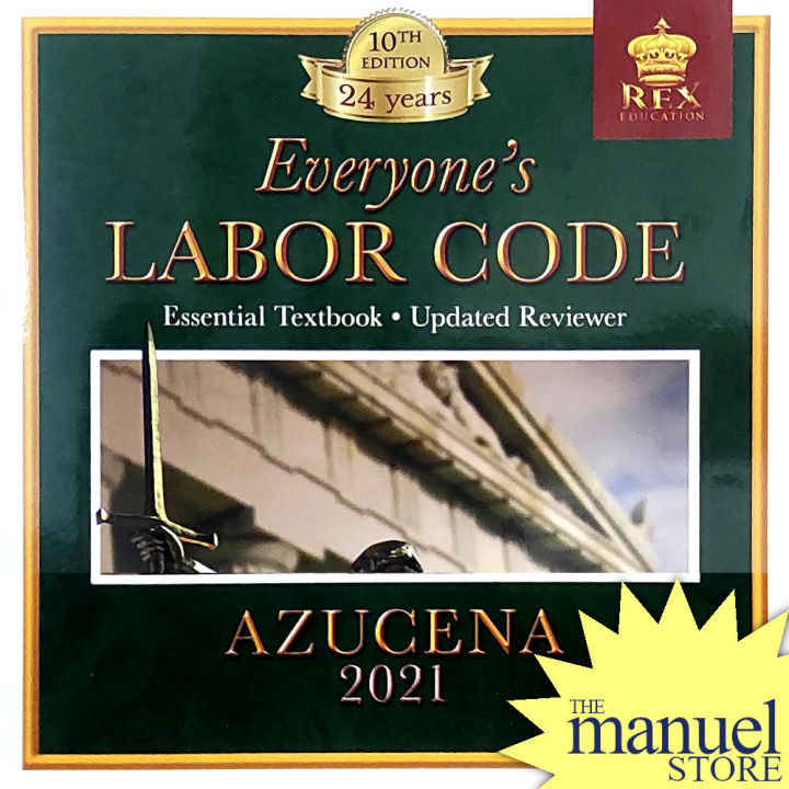 Azucena (2021) - Everyone's Labor Code - Essential Textbook Updated ...