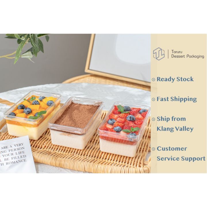 -10PCS- 320ml Tiramisu Box Cake Box Mousse Cake Box Pudding Box ...