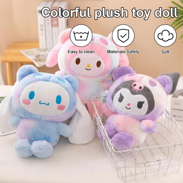 Kuromi Plush Doll Colorful Sanrio Plush Toy Doll Melody Cinnamoroll Cute Soft Toy Kids Birthday ...