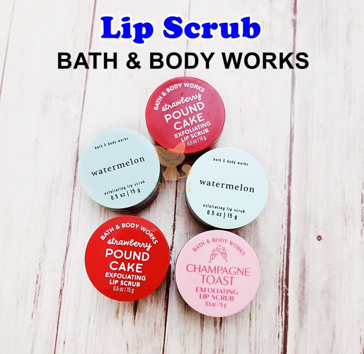 Lip Scrub Bath & Body Works Lips Exfoliator Champagne Toast Strawberry ...
