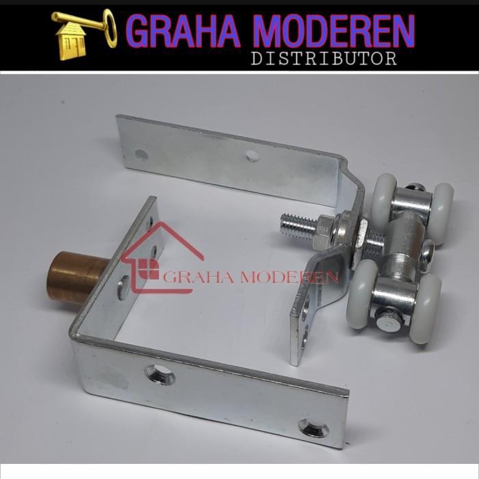 RODA PINTU LIPAT ATAS BAWAH FLEXIBLE RODA PINTU FOLDING GATE 1SET ...