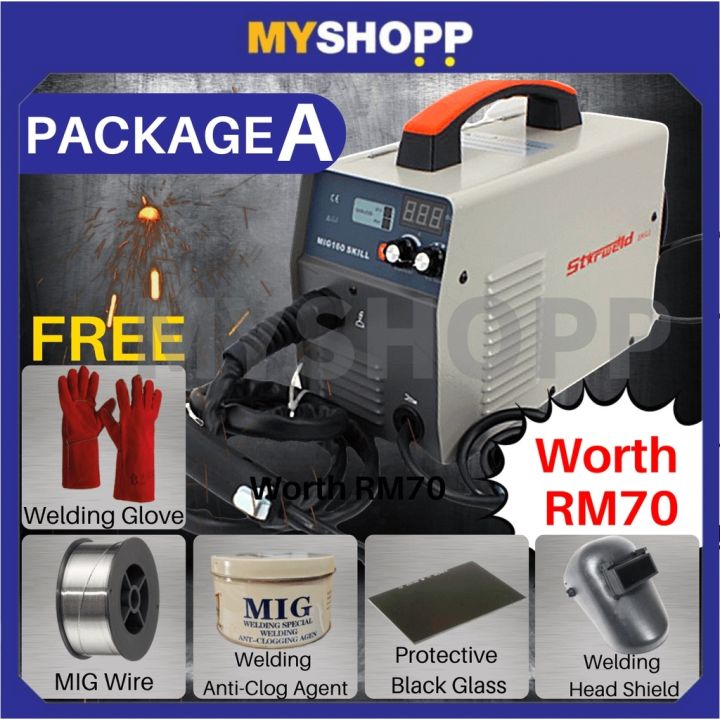 Mig welding machine set Starweld MIG160 Skill Professional Welding ...