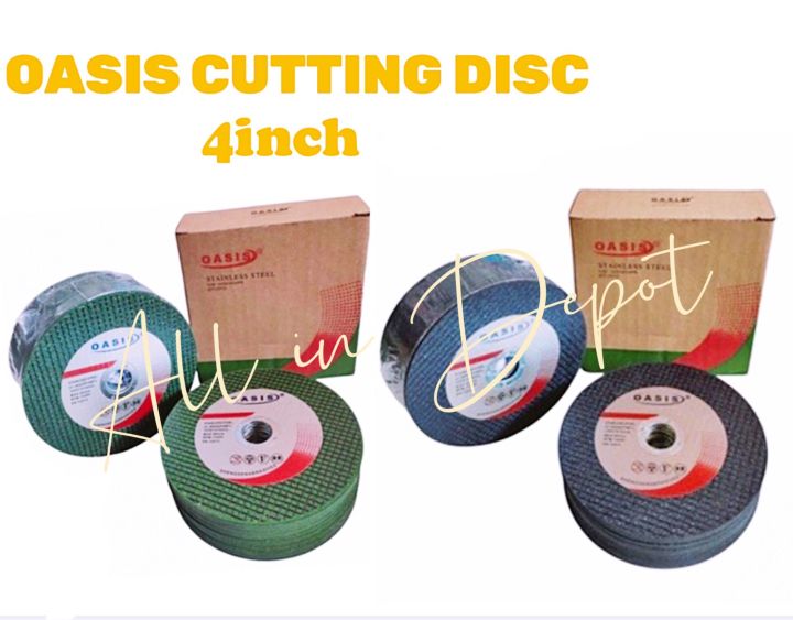 OASIS Cutting Disc 4inch/25pcs Stainless Steel 105X1X16mm (Green/Black ...