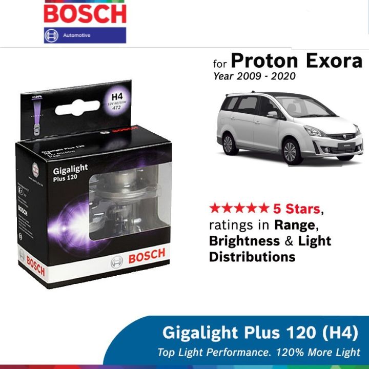 Bosch Gigalight Plus 120 H4 Headlight Bulb for Proton Exora | Lazada