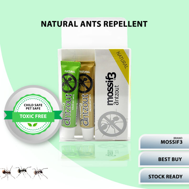 Mossif3 | Antzout x 1 Pack (2 tubes) | Natural Ants Repellent | Non ...
