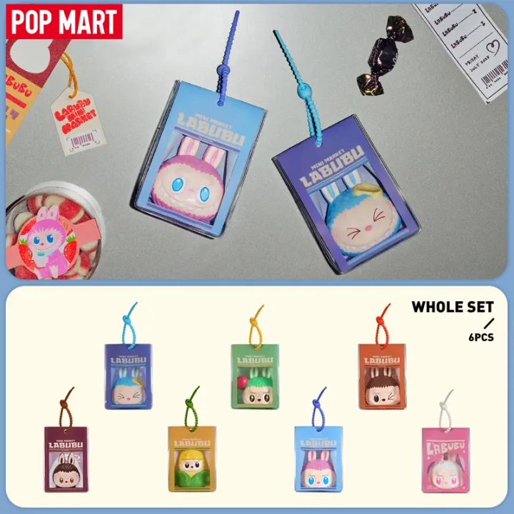 POP MART THE MONSTERS Wacky Mart Series-Squishy Charm Blind Box Labubu ...