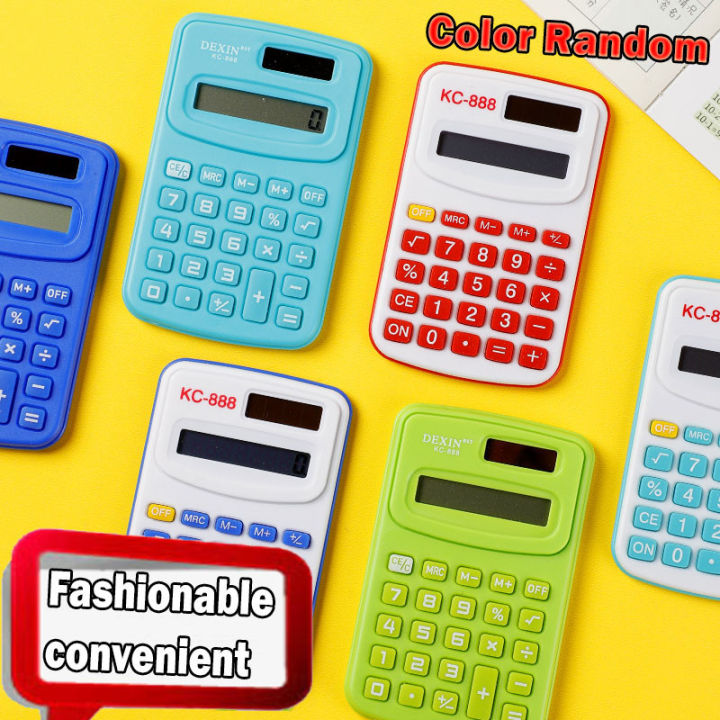 Pocket Size Mini Calculators 8 Digit Display Basic Standard Calculators ...