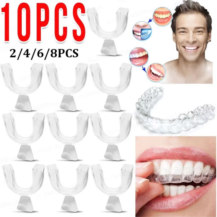 2-10pcs Anti Snoring Bruxism Sleeping Mouth Guard Night Guard Gum ...