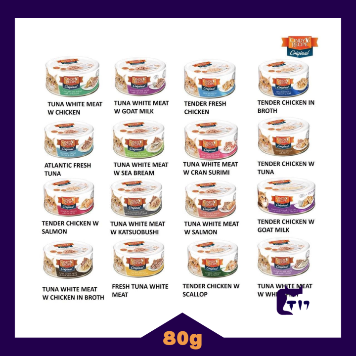 Cindy’s Recipe Original Cat Can Wet Food 70G / 80G - (Cindy Original ...