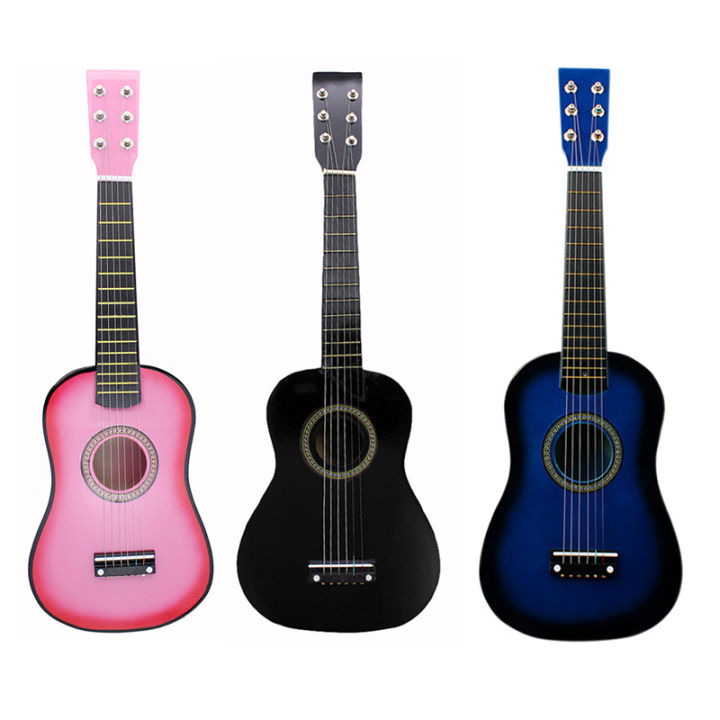 Mini 23 Inch Basswood 12 Frets 6 String Acoustic Guitar with Pick and ...