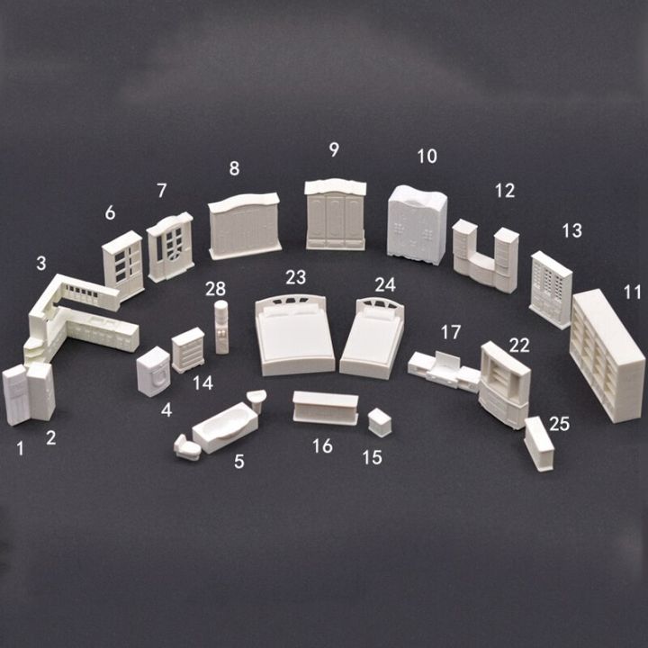 1:50 Scale Indoor Furniture Model Building Sand Table Miniature Indoor ...