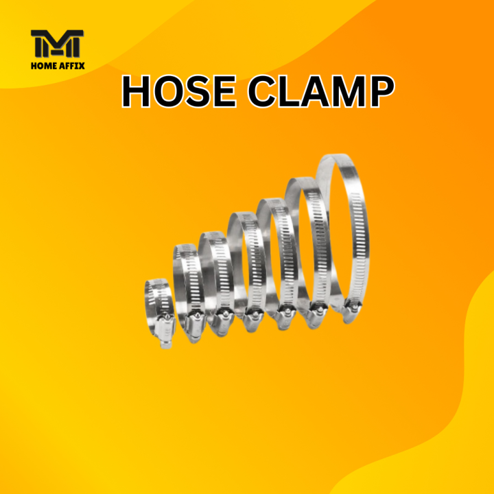 Stainless Steel Air Hose Clamp Tri Clamp Adjustable Fuel Line Pipe Clip ...