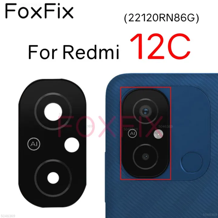 For Xiaomi Redmi 12C Rear Back Camera Glass Lens Cover Replacement With ...