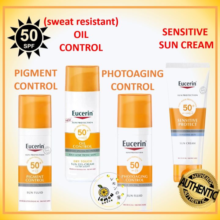 Eucerin Sensitive Protect /Oil/ Pigment/ Photoaging Control SPF50+ 50ml ...