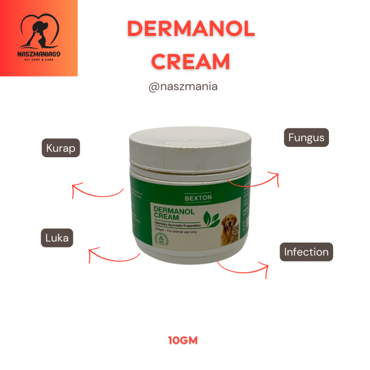 Bexton Dermanol Ubat Kurap Kucing & Anjing (Cream) 10g Repack | Lazada