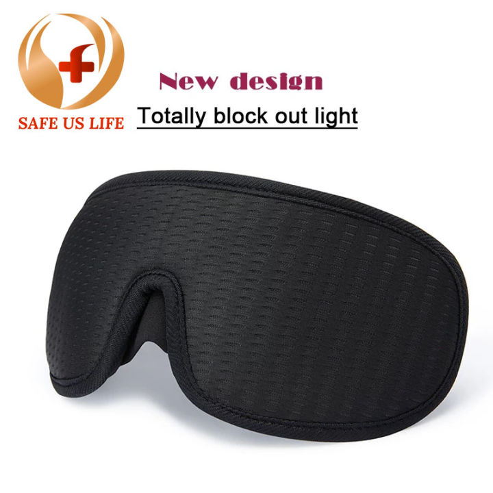 3D Sleeping Mask Block Out Light Soft Padded Sleep Mask For Eyes ...