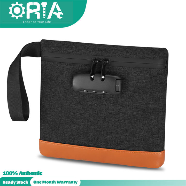 ORIA beg Bank yang boleh dikunci untuk wang tunai, beg wang dengan beg ...